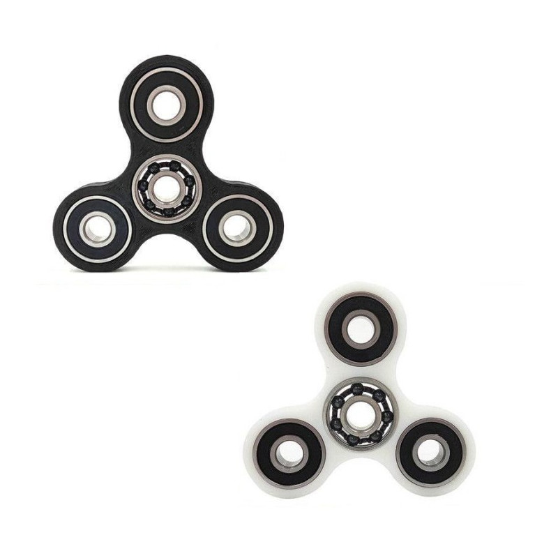 Fidget Spinner ceramiczne łożysko plus łożyska w ramionach - czarny